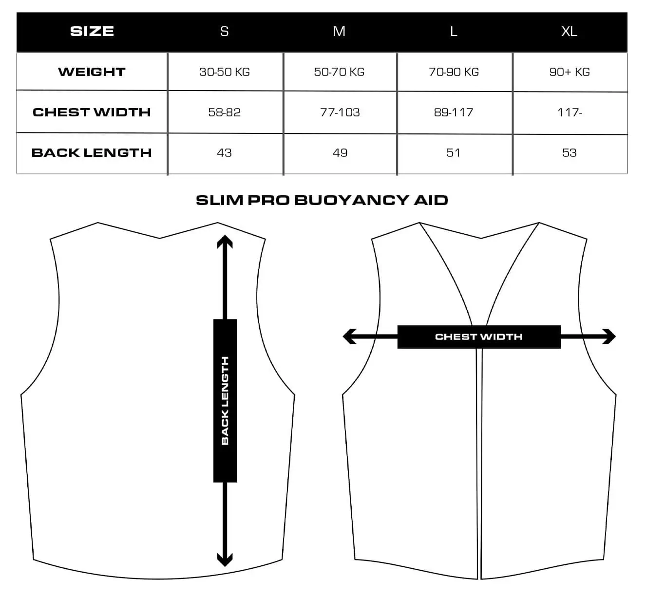 Baltic Slim Buoyancy Aid Black