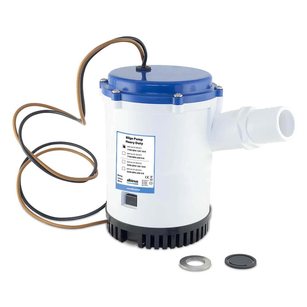 Albin Bilge Pump Heavy Duty 1750 GPH 24V