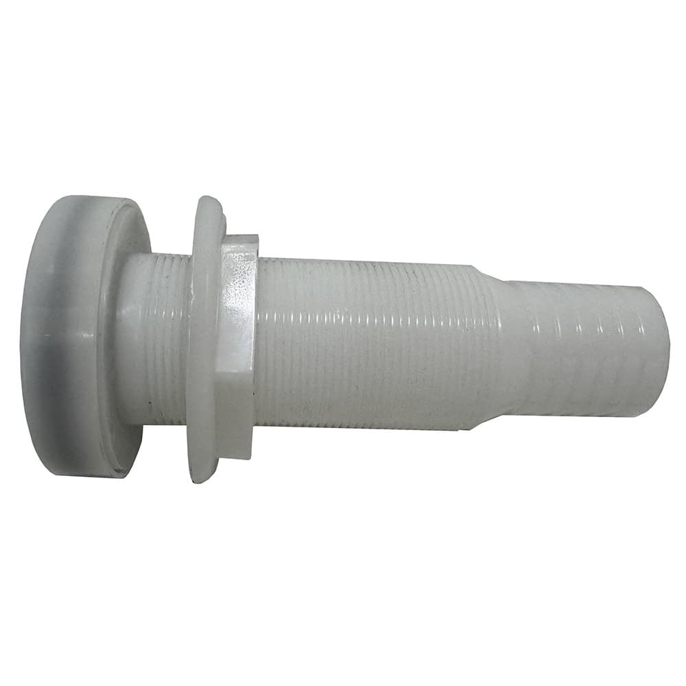Attwood Thru-Transom Skin Fitting with Scupper Valve 1 1/2" Hose