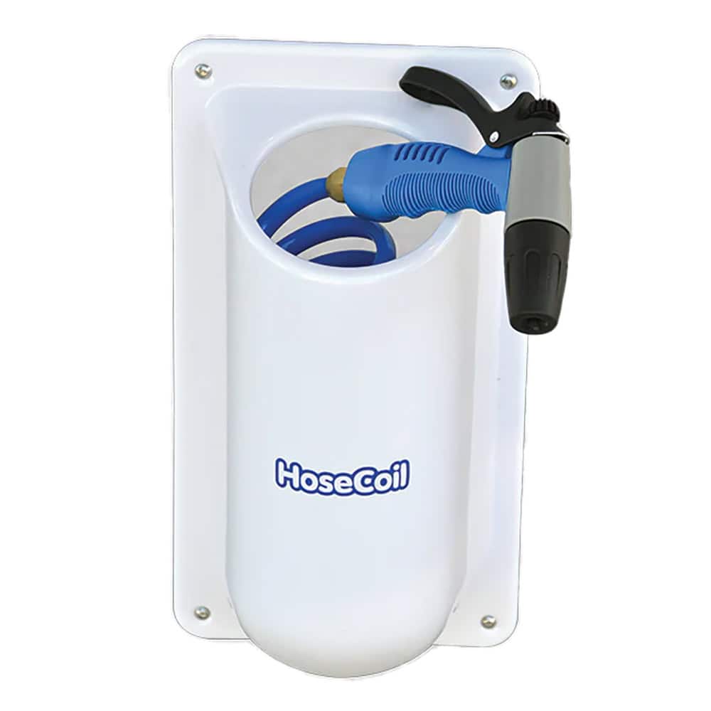 Hosecoil Side Mount Enclosure With 15 Foot Coil Hose and Nozzle