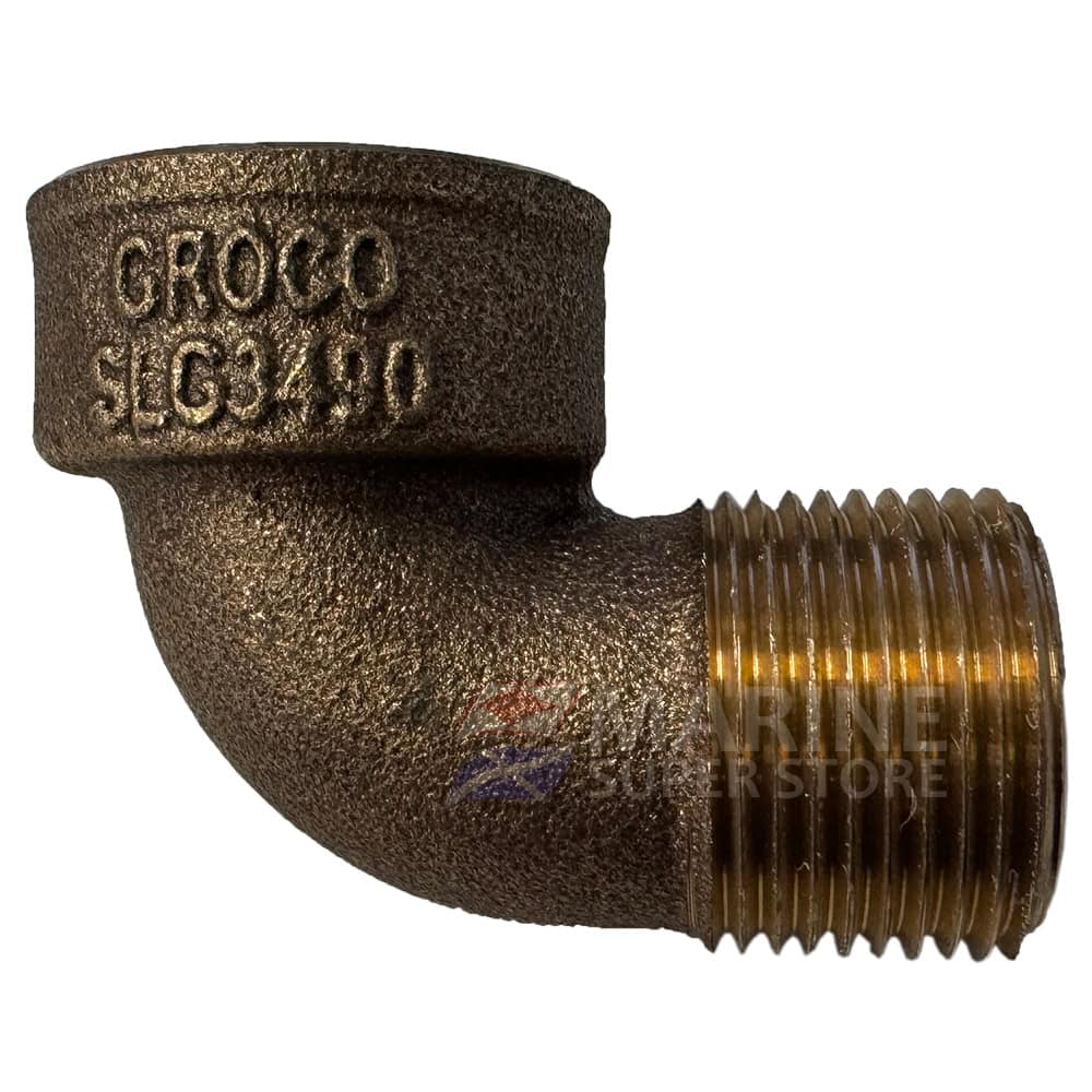 Groco Bronze Elbow Fitting BSPP Male to Female