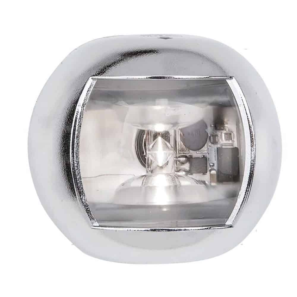 Trem Round LED Nav Light White Chrome
