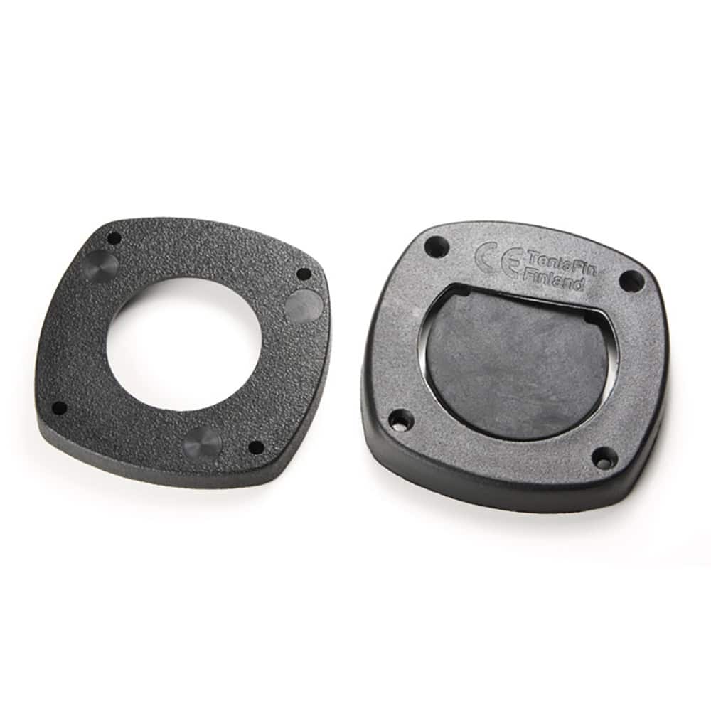 Aquamarine Small Transom Drain With Non-Return Valve - Black