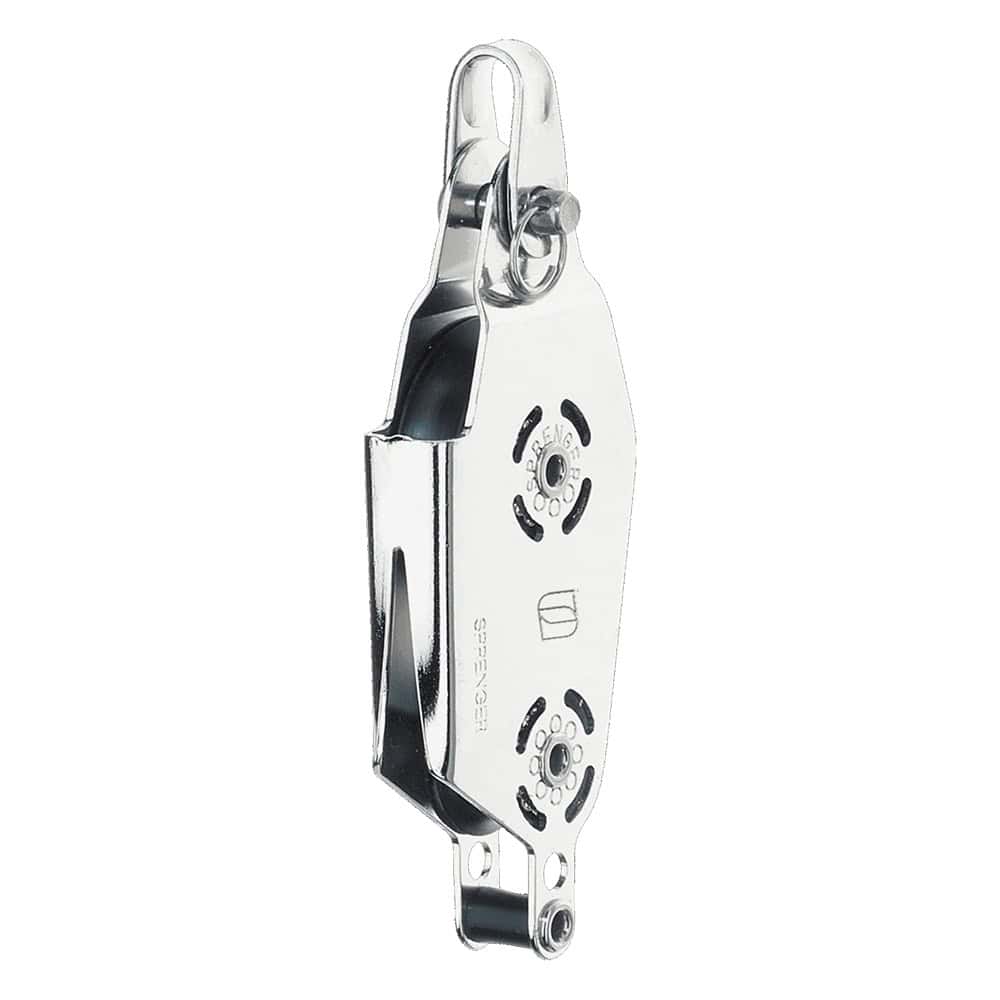 Sprenger XS V-Cleat Fiddle Block Ball Bearing 6mm - 2 Sheaves, Becket