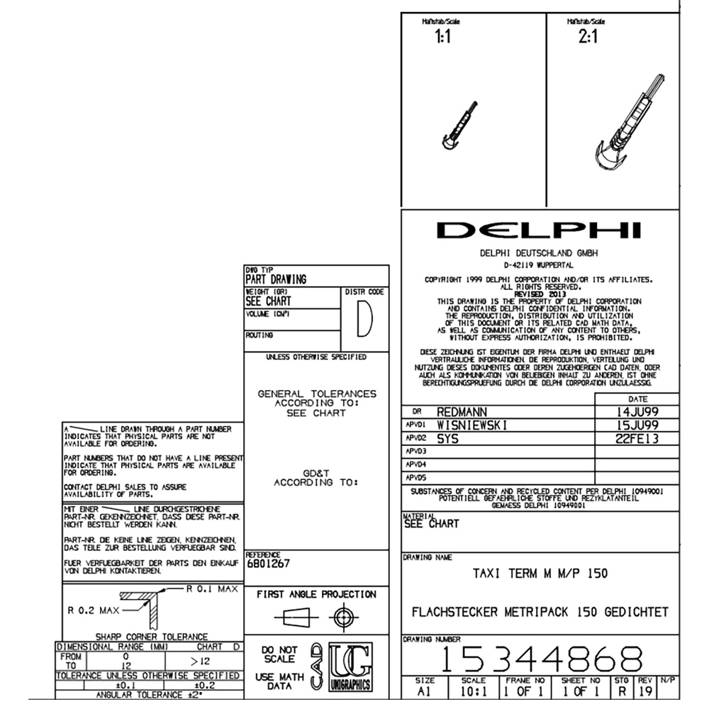 Delphi Metri-Pack 150 Male - 15344866